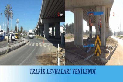 TRAFİK LEVHALARI YENİLENDİ - SES15